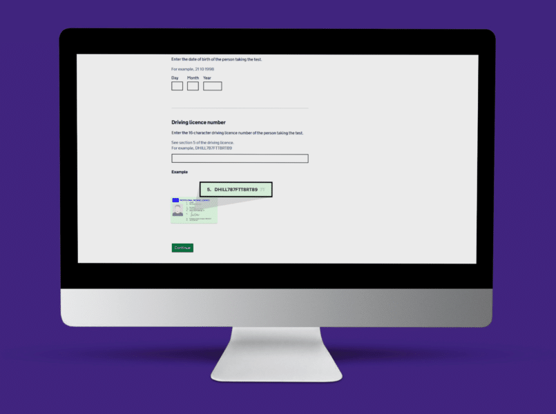What happens during the theory test?